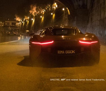 Jaguar C-X75 au casting-car du film SPECTRE